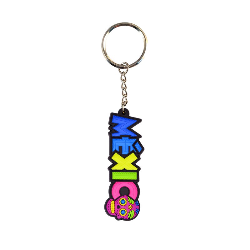 Llavero pvc con el nombre de México. Souvenir, recuerdo de la Ciudad de ...